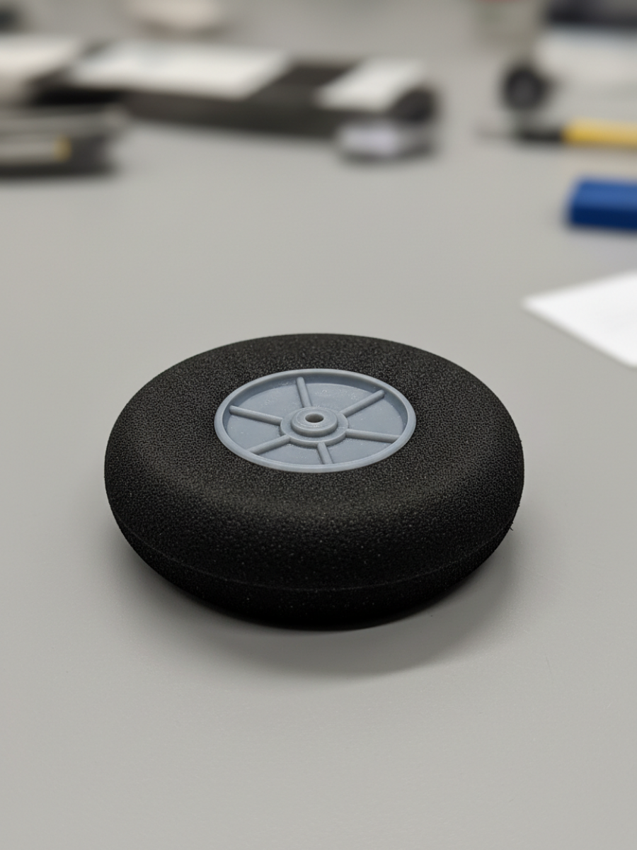 Колесо легкое 70 x 20 мм вал 3 мм для RC моделей