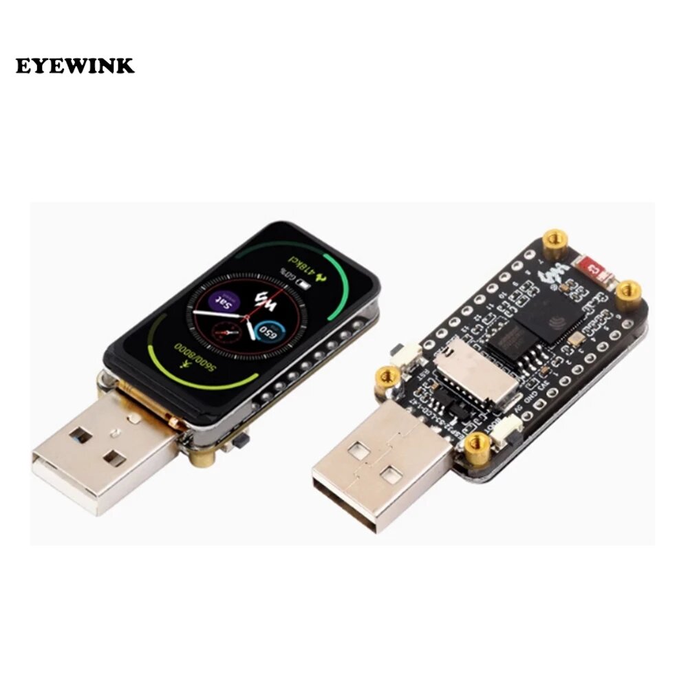 ESP32-S3 1,47-дюймовая плата разработки ЖК-дисплея WIFI/Bluetooth с цветными светодиодными бусинами RGB