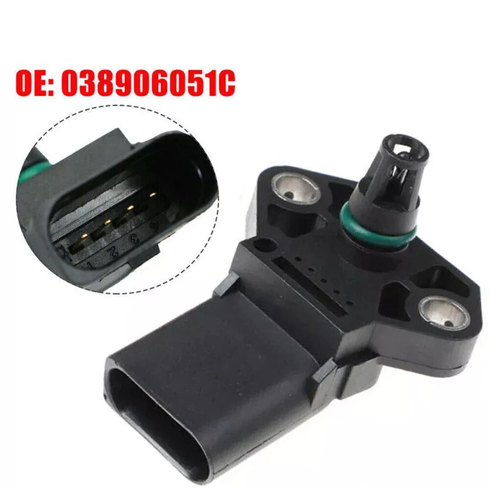 Новый 4-барный датчик давления воздуха в коллекторе MAP, прочный для Audi VW Seat Skoda Turbo Boost, датчик давления воздуха в коллекторе