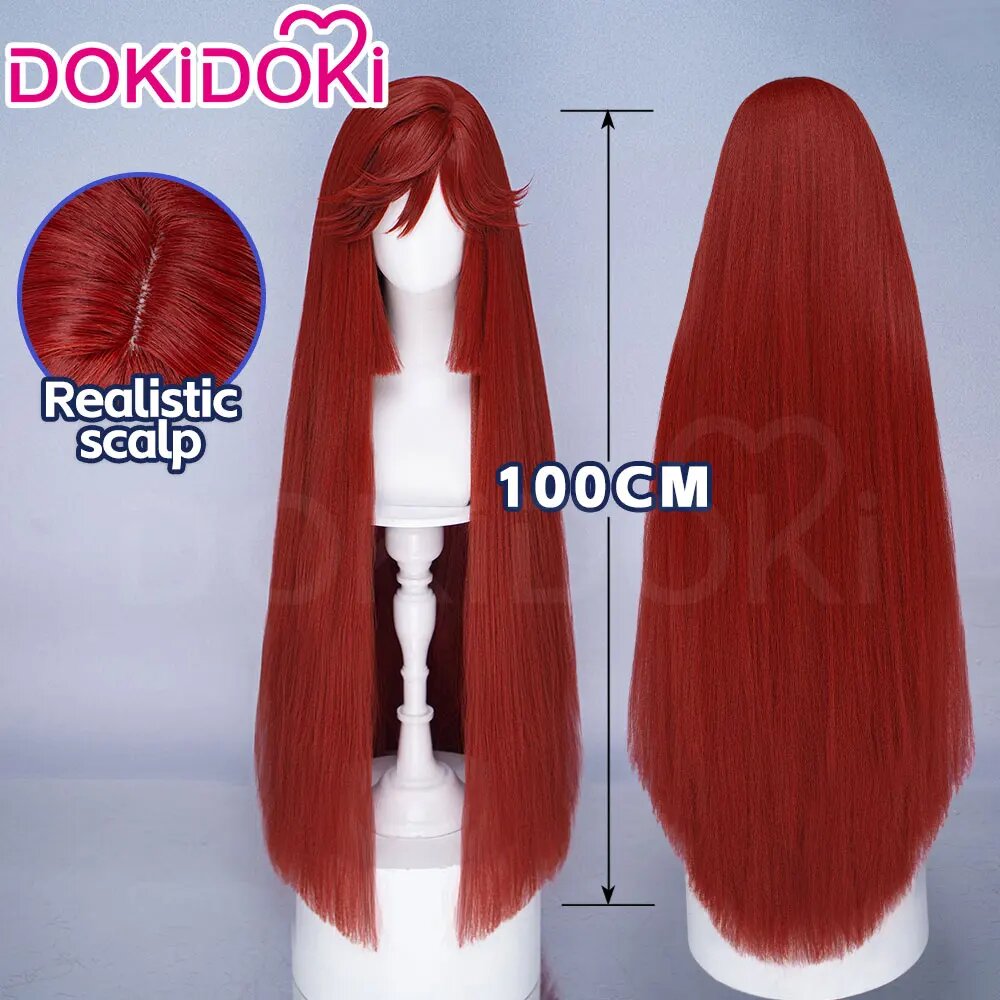 Красный косплей парик Riyo Long Wig, 100см, PRE-SALE