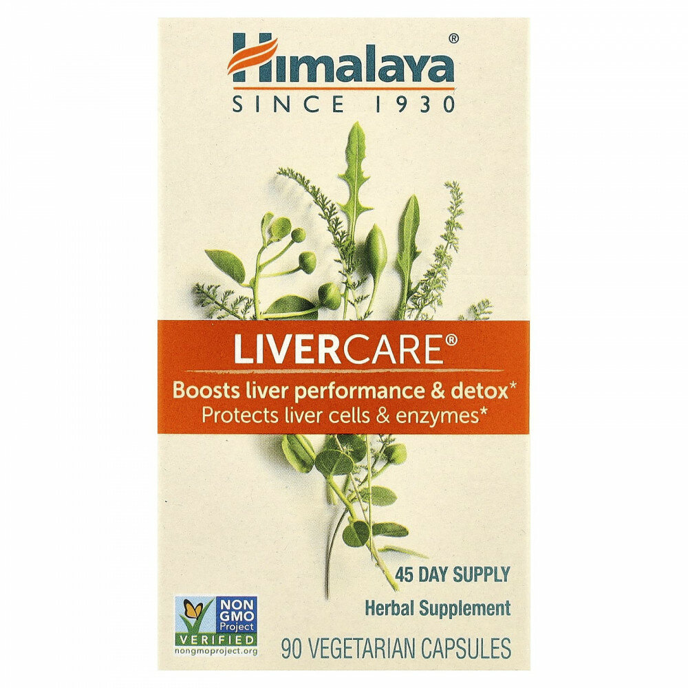 Himalaya, LiverCare®, 90 вегетарианских капсул