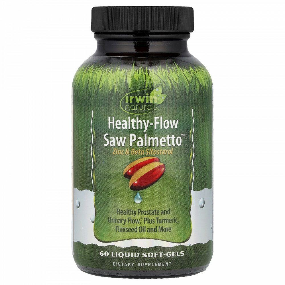 Irwin Naturals, Healthy-Flow Saw Palmetto™, 60 желатиновых капсул