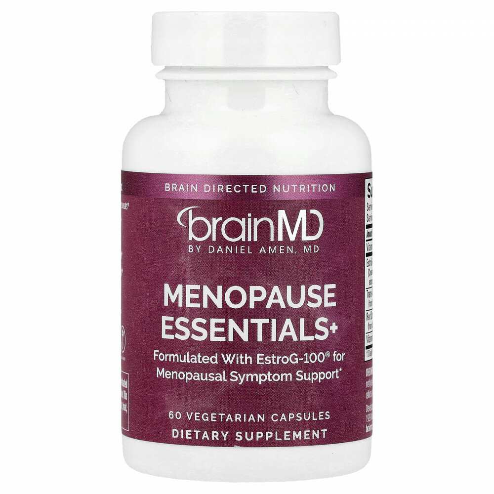 BrainMD, Menopause Essentials +, 60 вегетарианских капсул