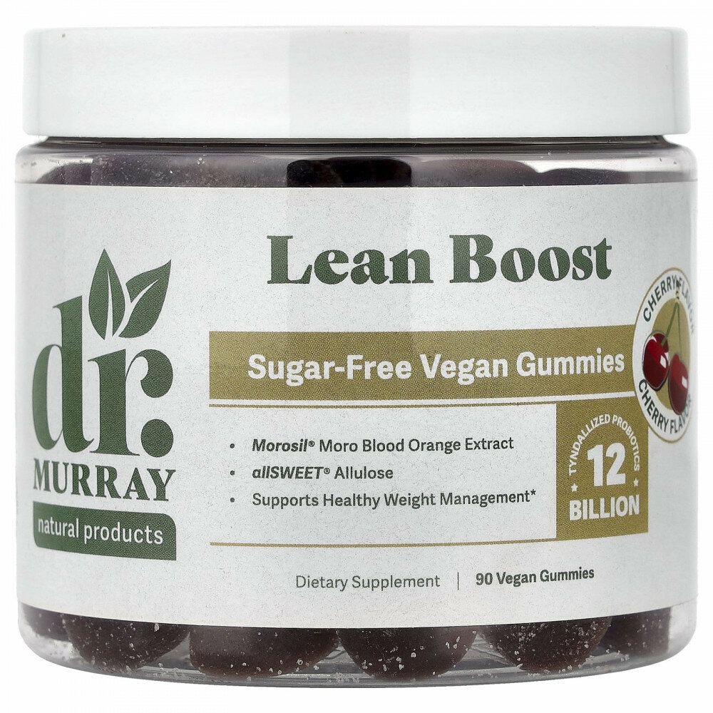 Dr. Murray's, Lean Boost, жевательные таблетки, со вкусом вишни, 90 веганских жевательных таблеток