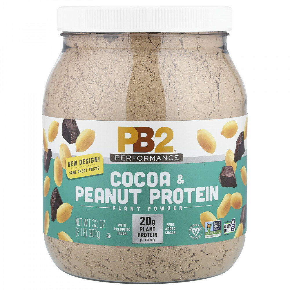 PB2 Foods, Performance, какао и арахисовый протеин, 907 г (32 унции)