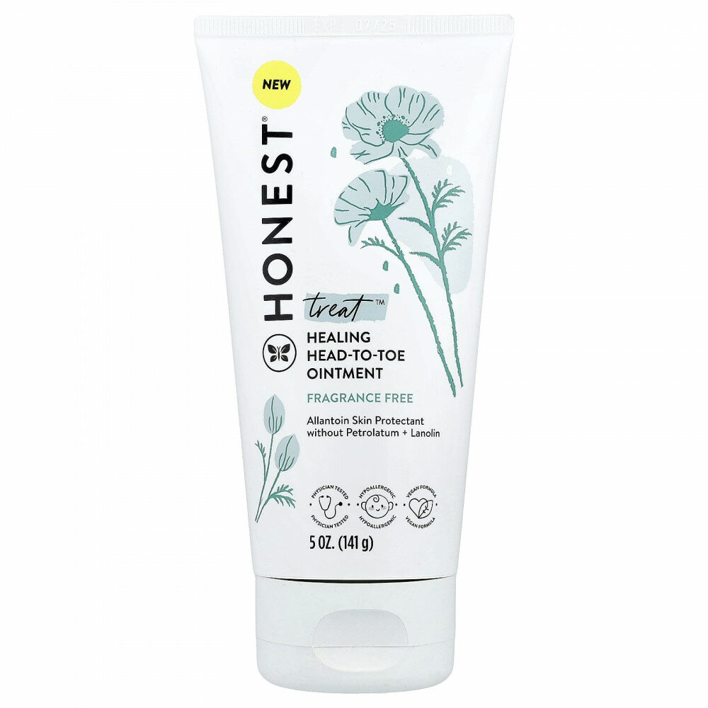 The Honest Company, Treat ™, лечебная мазь для волос, без отдушек, 141 г (5 унций)