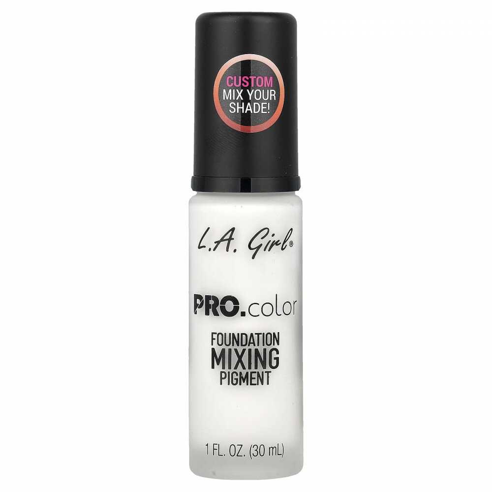 L.A. Girl, PRO. Color Foundation, пигмент для смешивания, GLM711 White, 30 мл (1 жидк. унция)