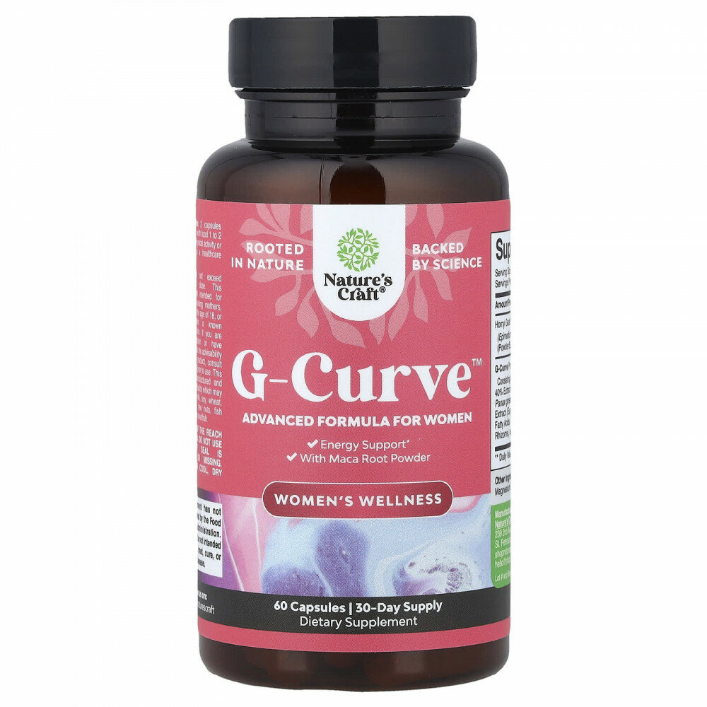 Nature's Craft, Women's Wellness, G-Curve ™, 590 мг, 60 капсул