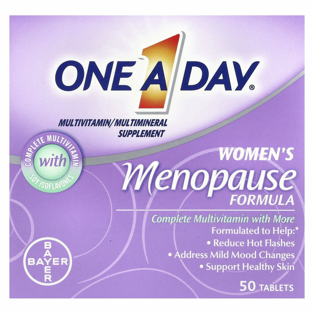 One-A-Day, Формула для менопаузы для женщин, 50 таблеток