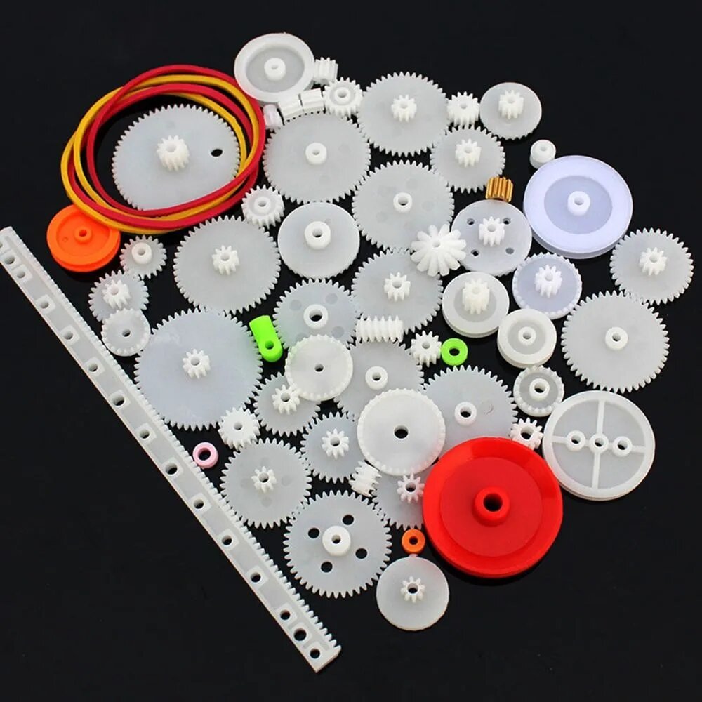 60PCS/Set Пластиковые шестерни