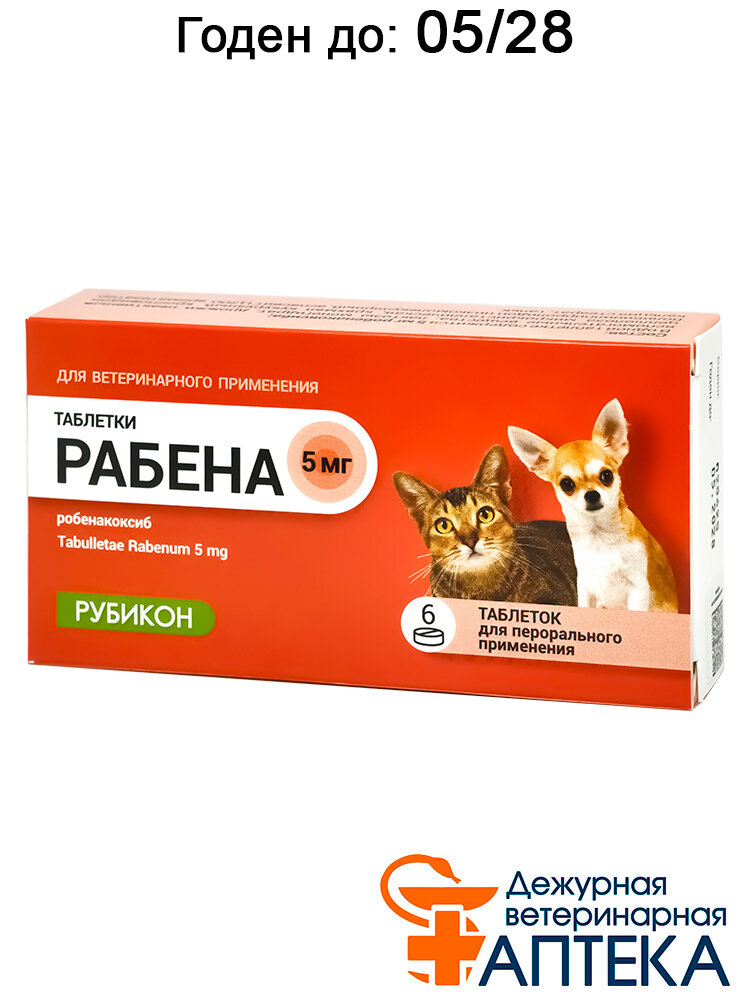 Рабена 5 мг уп. 6 таблеток