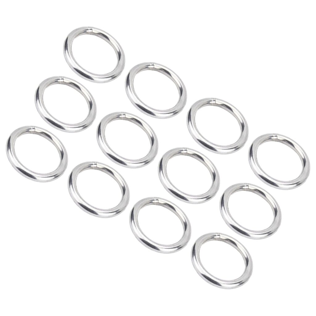 Комплект из 12 уплотнительных колец из нержавеющей стали для защиты от коррозии и герметичности в различных областях применения