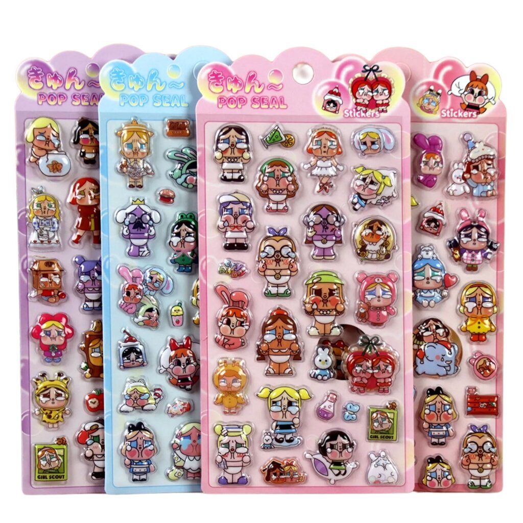 Более Пухлые Листы Наклеек Очаровательная Маленькая 3D Наклейка для Детей и взрослых Крошечная Наклейка для Чехла для телефона, Ноутбука, Скрапбукинга