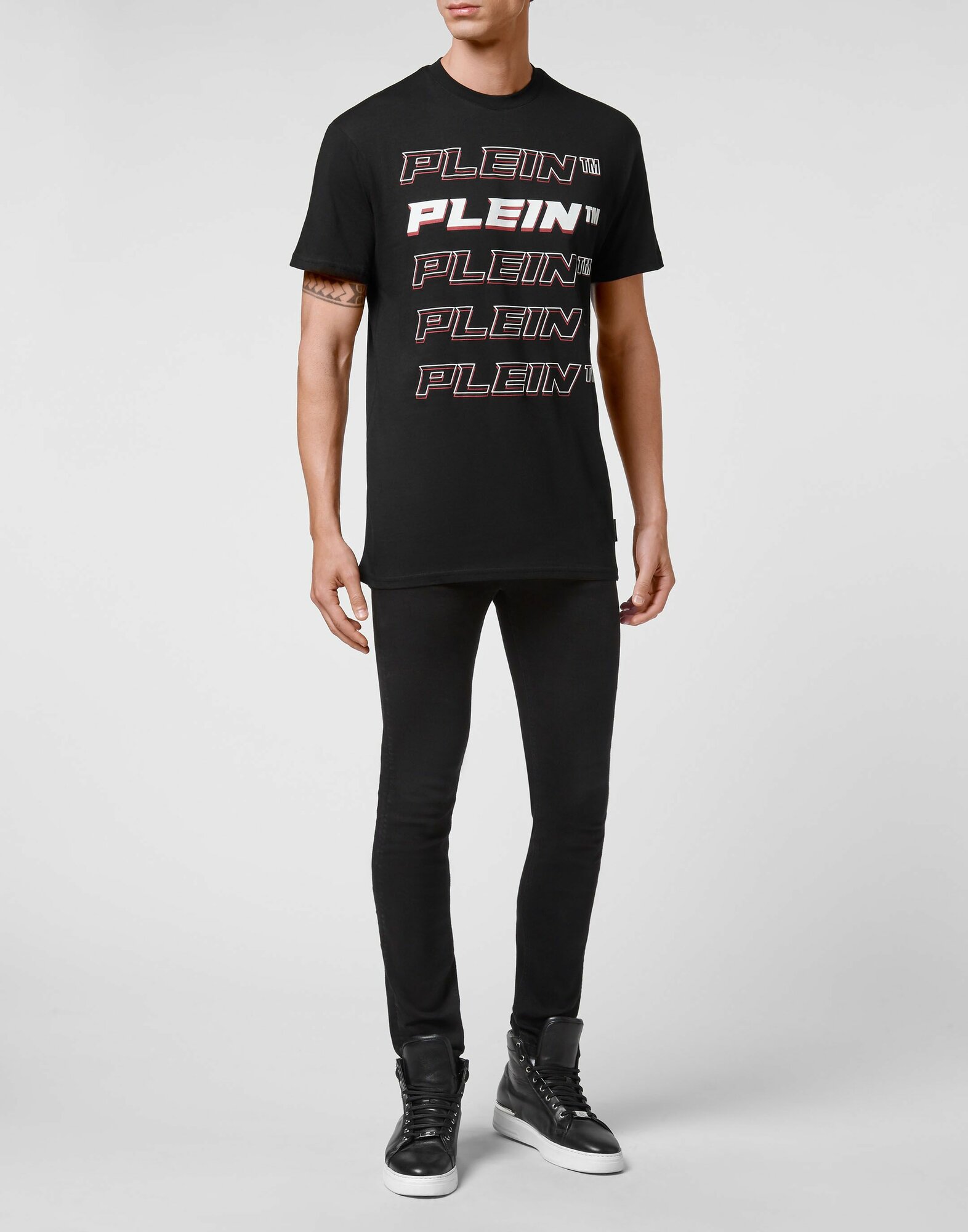 Футболка PHILIPP PLEIN, размер 48, черный — фото 1