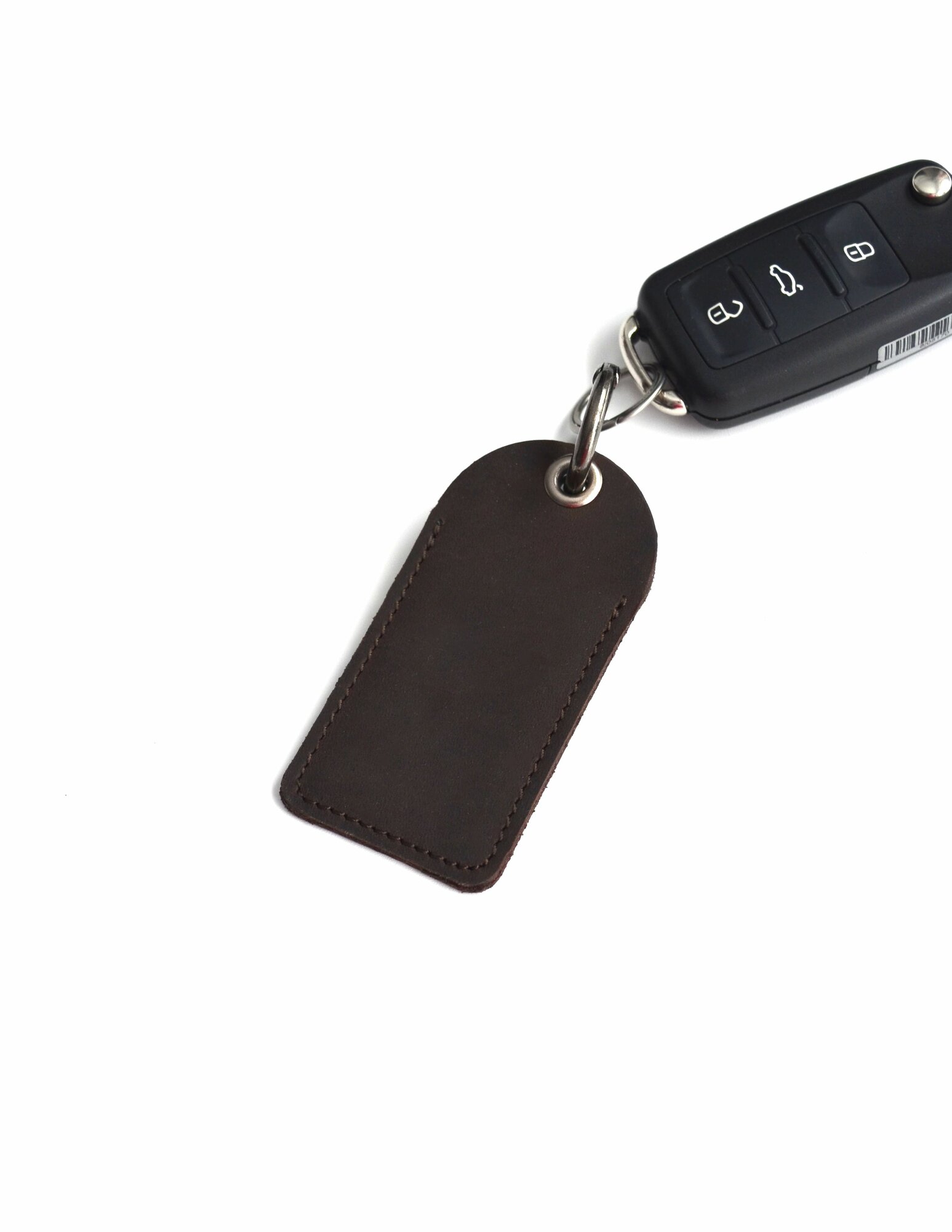 Чехол для метки иммобилайзера чипа сигнализации натуральная кожа шоколадный