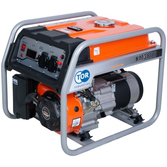 Tor Генератор бензиновый KM3800H 2,5кВт 220В 16л с ручным запуском 1011093