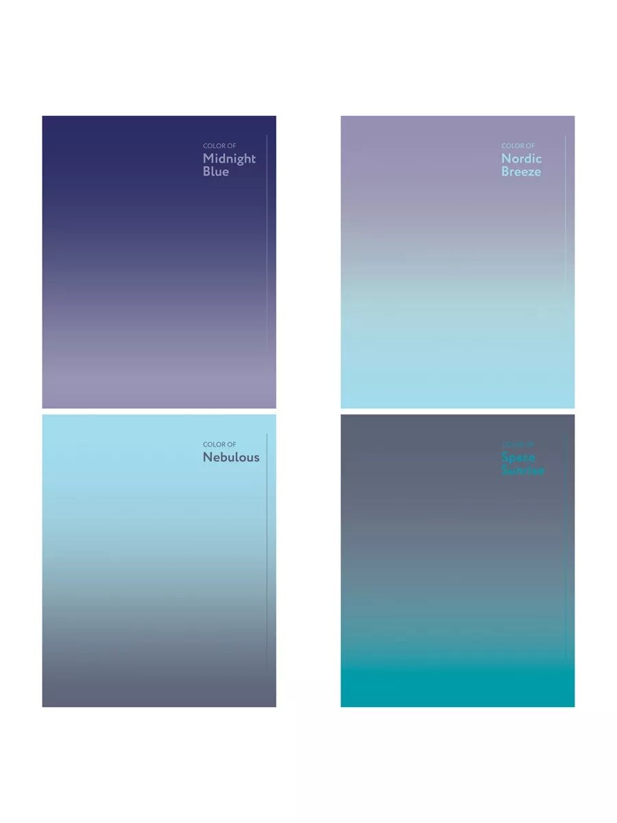 Тетрадь Greenwich Line Midnight Blue, A5, 60 л, в клетку, фиолетовая, голубая