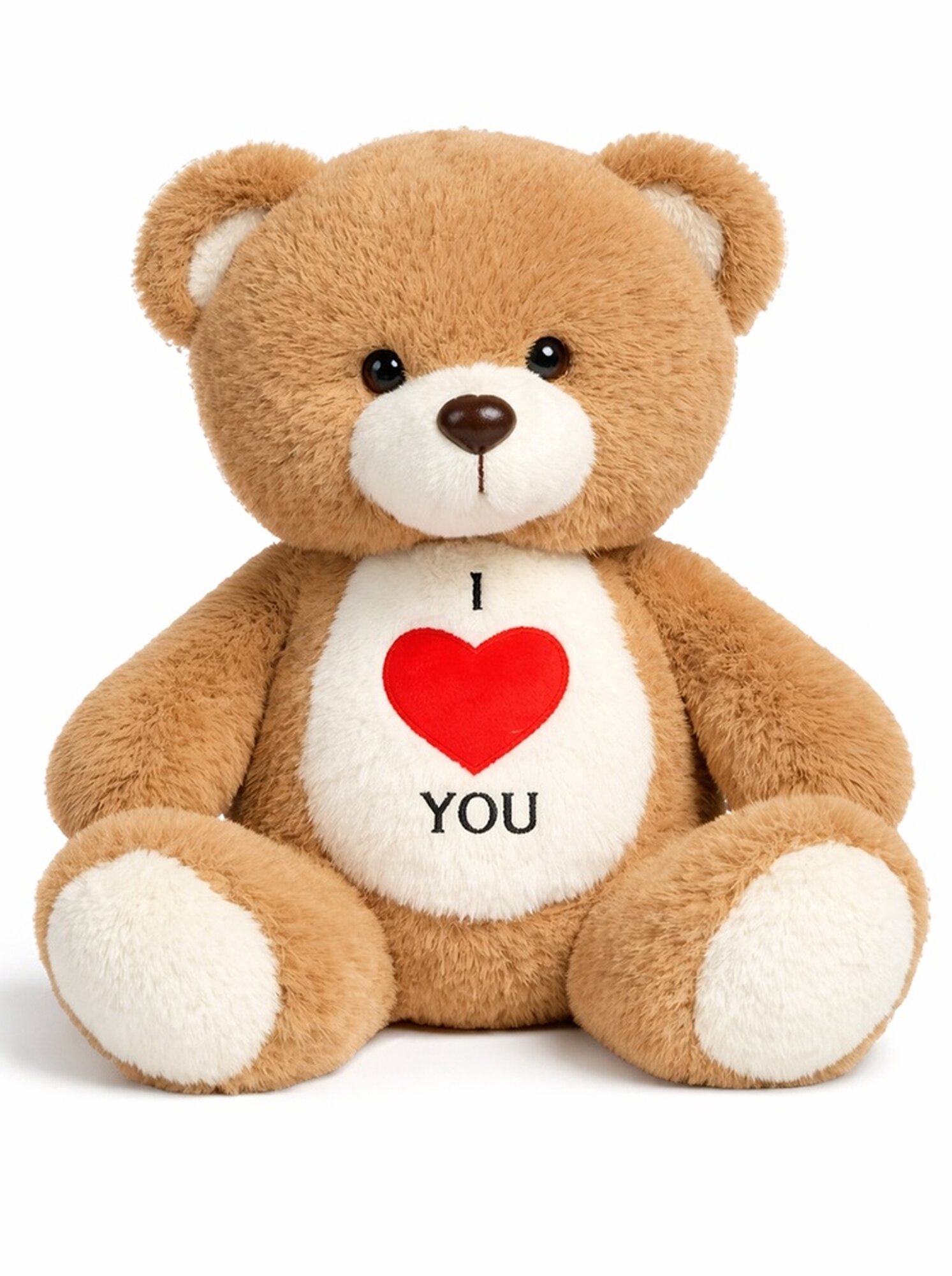 Мягкая игрушка "Мишка. Я люблю тебя" 25 см, коричневый, арт. 10944521