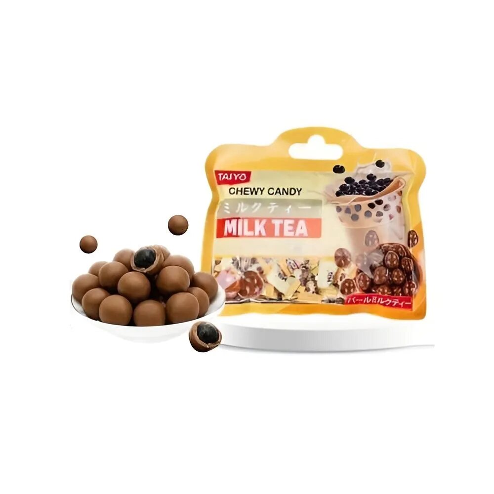 Жевательные конфеты бабл ти Bubble tea, Молочный чай, 340 грамм