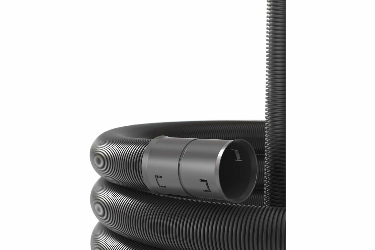 Двустенная труба ПНД гибкая для открытой прокладки д.63мм, SN13, 530Н, ПВ-0, УФ, с протяжкой