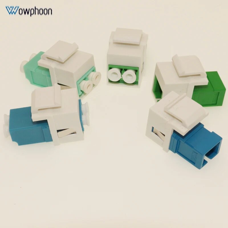 Оптоволоконный адаптер Keystone Jack, 10 шт, Wowphoon LCUPC OM3 10PCS