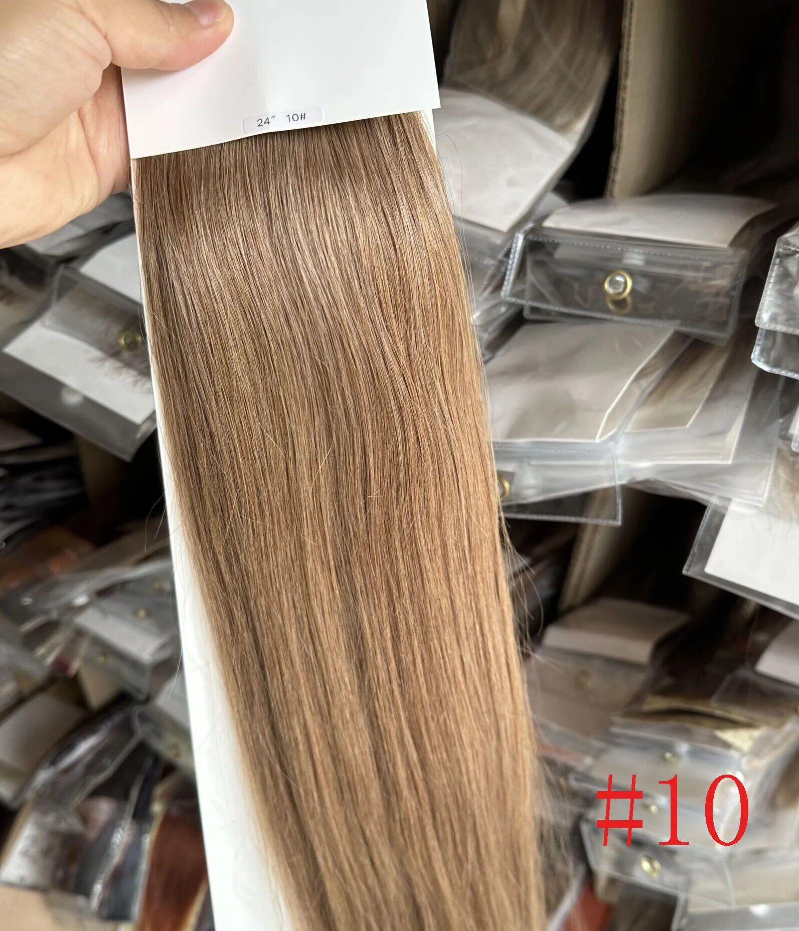 Прямые волосы на клипсах ZZHAIR #10, 22 дюйма, 120g