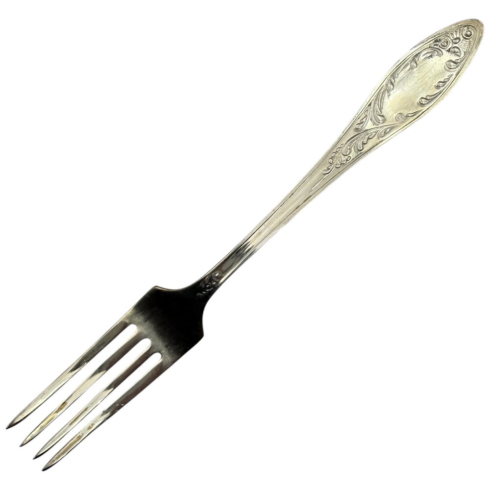 Вилка столовая "Пламя", 20 см, 1970-1980 гг, МНЦ, Кольчугино, СССР