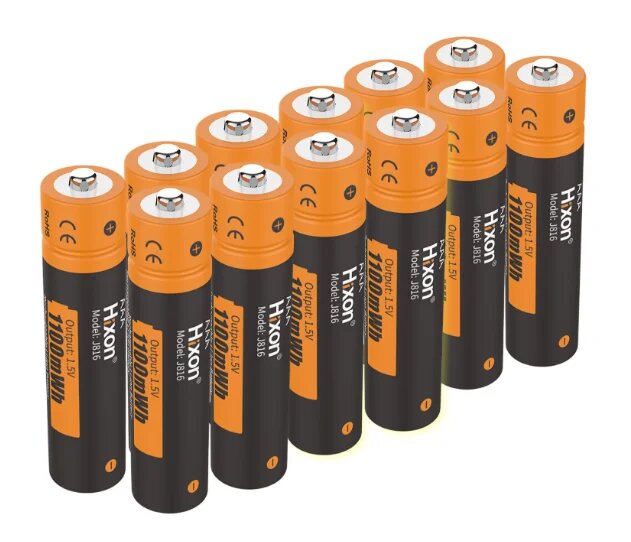 Hixon набор перезаряжаемых батарей AAA 1100 мАч 4 шт. 12pc battery