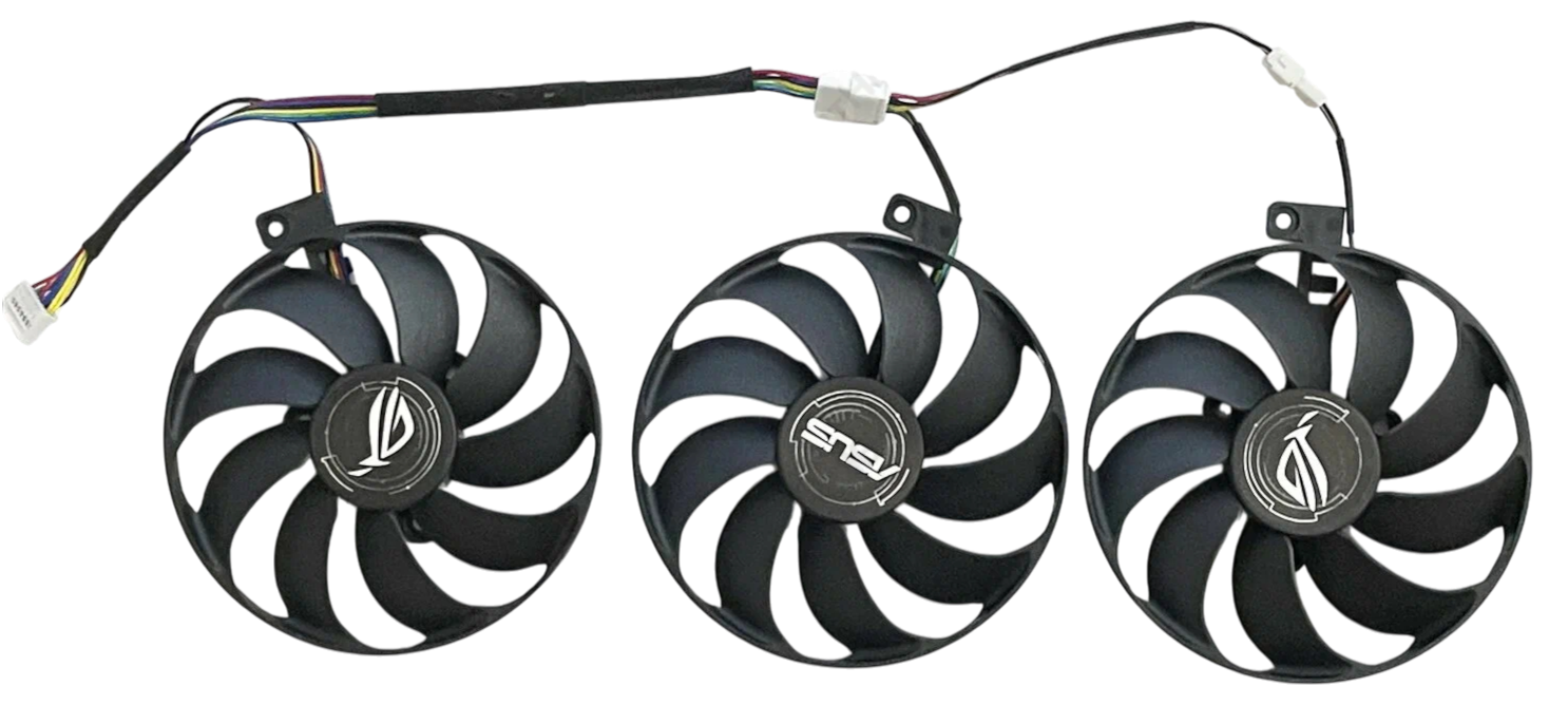 Вентилятор для видеокарты Asus Strix RTX2070, RTX2080, 6Pin + 4Pin , 87mm, S 32mm, T12
