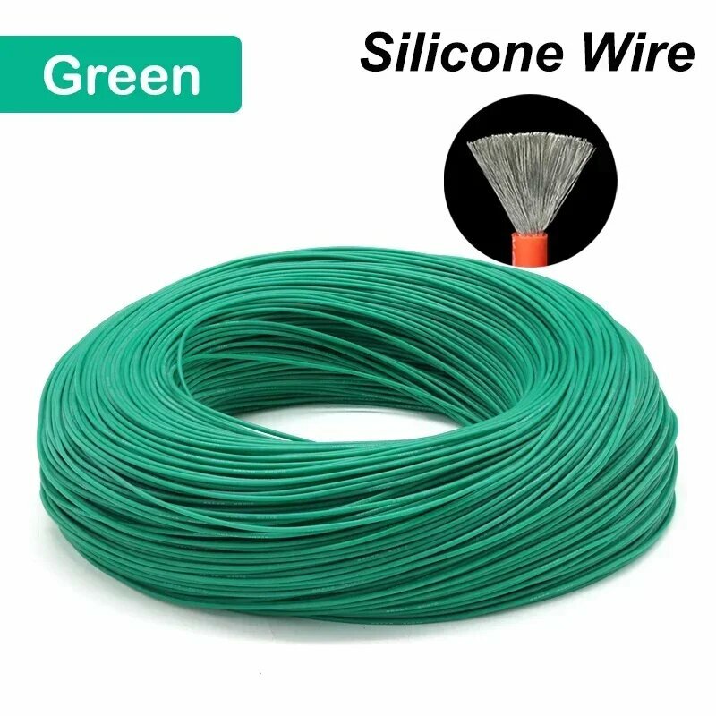 Супермягкий силиконовый резиновый медный провод 30/28/26/24/22/20AWG Высокотемпературный гибкий электрический кабель питания DIY светодиодные провода