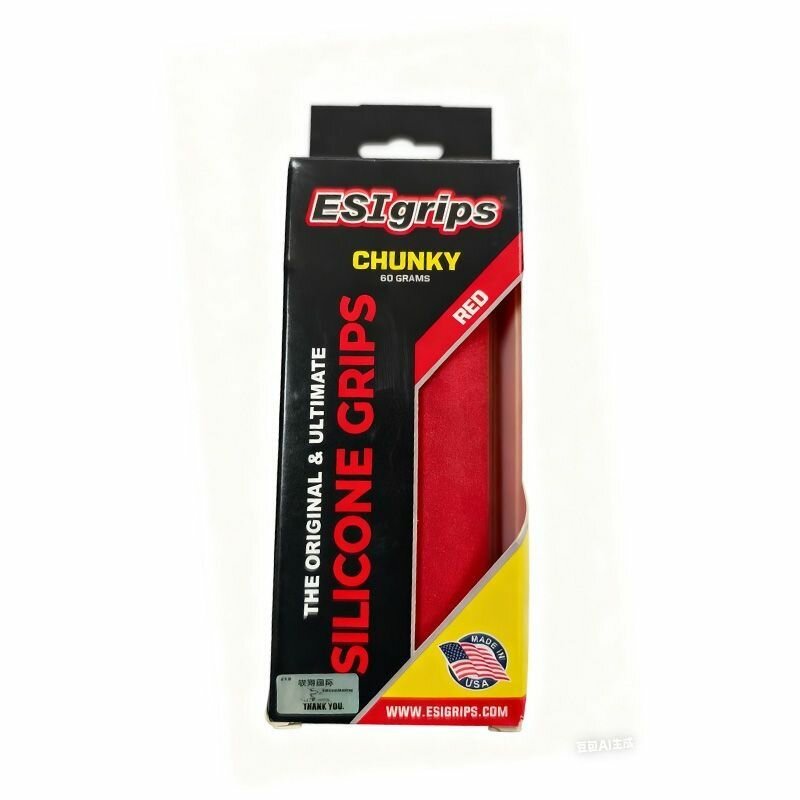 Сделано в США ESI велосипедные ручки Силиконовые захваты CHUNKY цвет красный