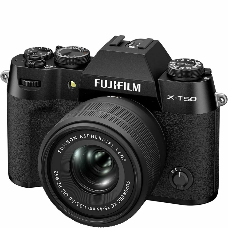 Беззеркальная камера Fujifilm X-T50 Kit Чёрная (XC 15-45mm f/3.5-5.6 OIS PZ)