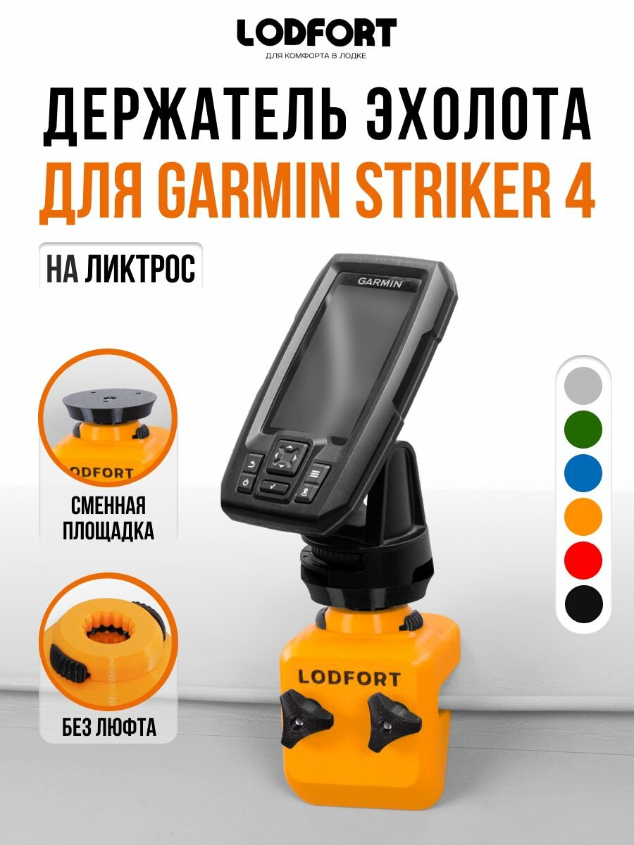 Держатель эхолота Garmin STRIKER 4 в лодку на ликтрос
