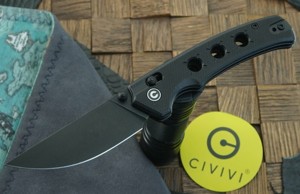 Складной нож Civivi Noctis, сталь Nitro-V, BW, рукоять черный G-10