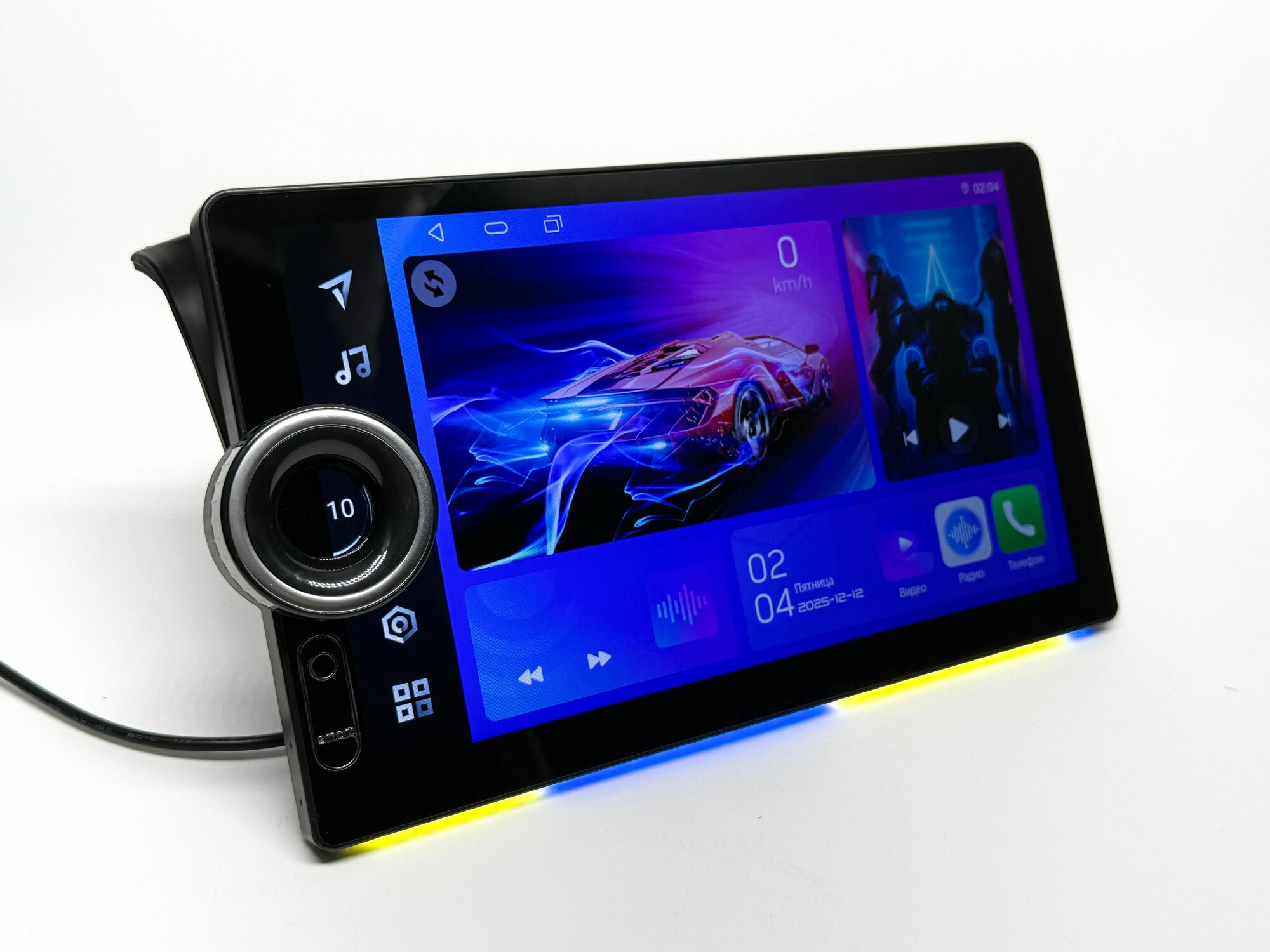 Магнитола 8-core 4/64 ГБ Mazda 3 BK рестайлинг 2006-2009 RGB-подсветкой и крутилкой