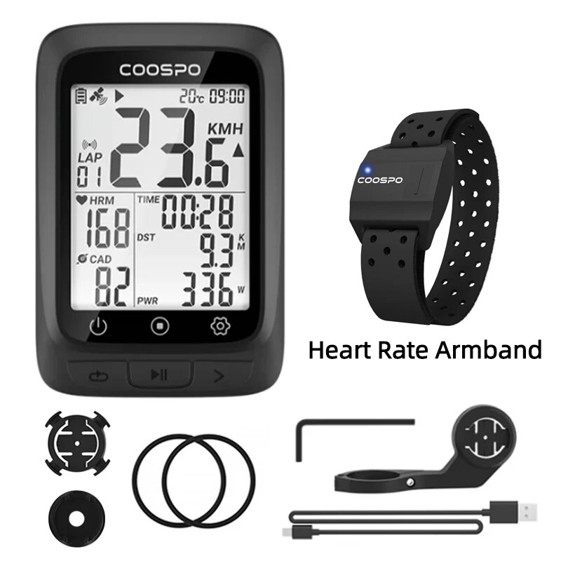 Coospo BC107 Велокомпьютер GPS Packge F