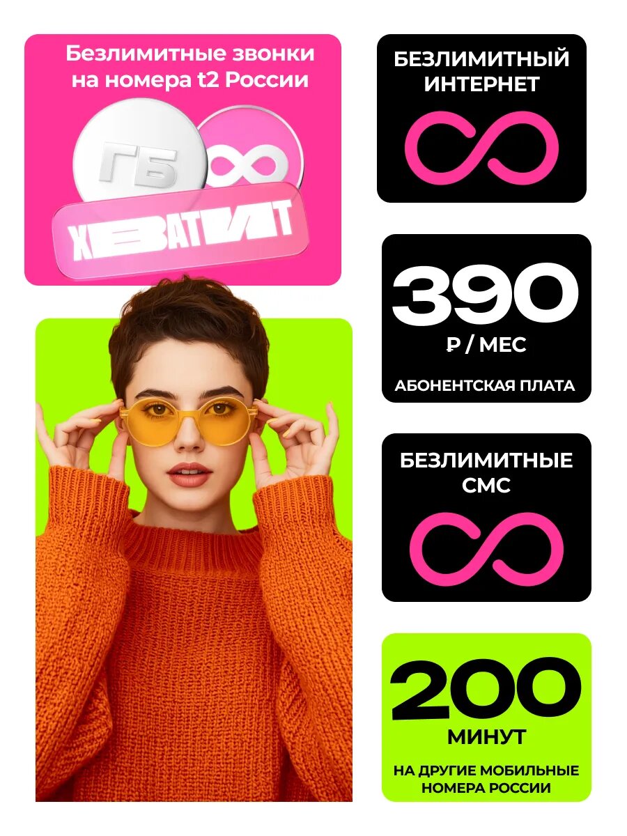 Сим карта Теле2 безлимитный интернет