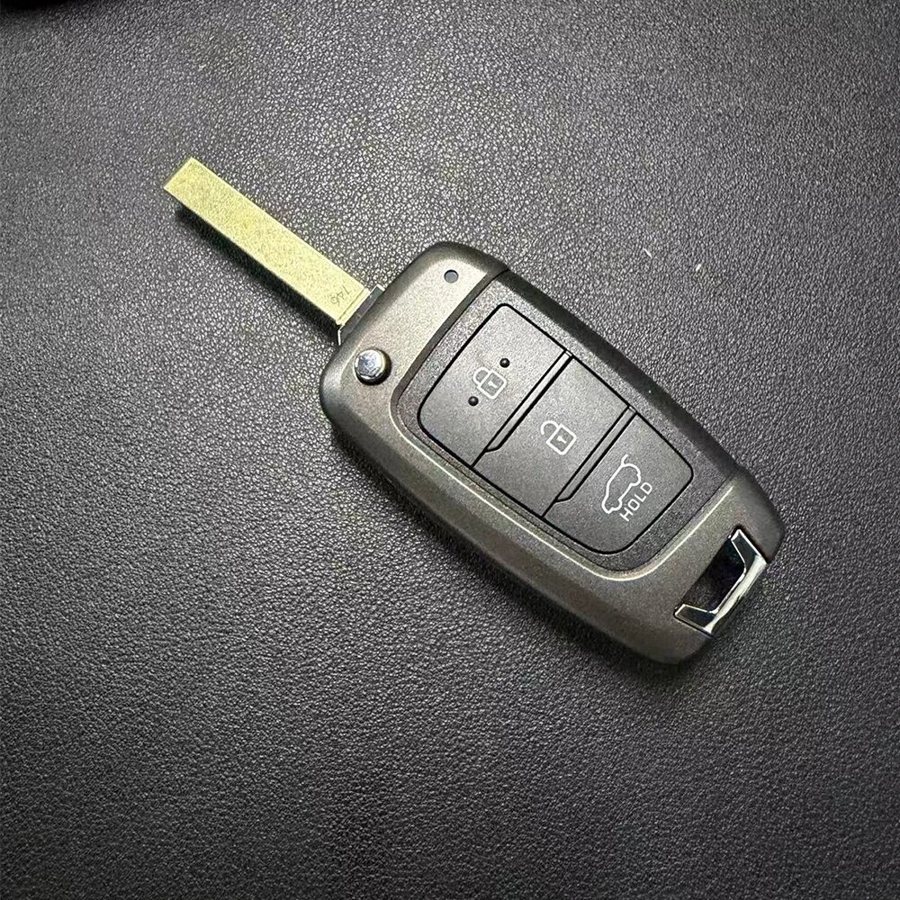 Корпус ключа Hyundai 3 кнопки, Accent, Elantra, Kona, Santa Fe, Tucson, Veloster, Solaris, Verna