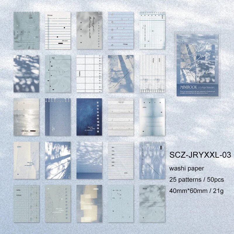 Бумага для скрапбукинга JIANWU Old Impression: винтажный пейзажный коллаж SCZ-JRYXXL-03