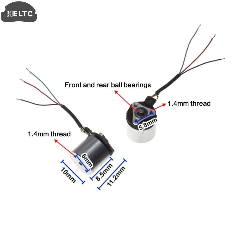Бесщеточный двигатель HELTC Micro 0706 6700KV для дронов