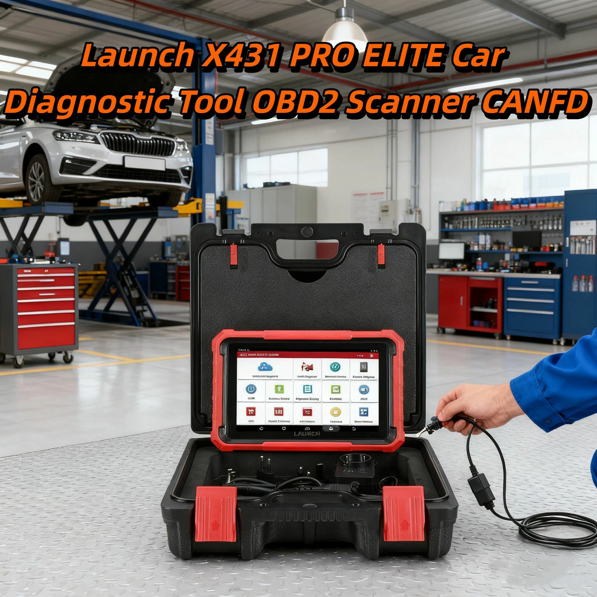 Launch X-431 PROS ELITE сканер OBD2 CAN-FD 8" Android 9.0 — ключи/иммо, ADAS, 32+ сервисов, обновления бессрочно
