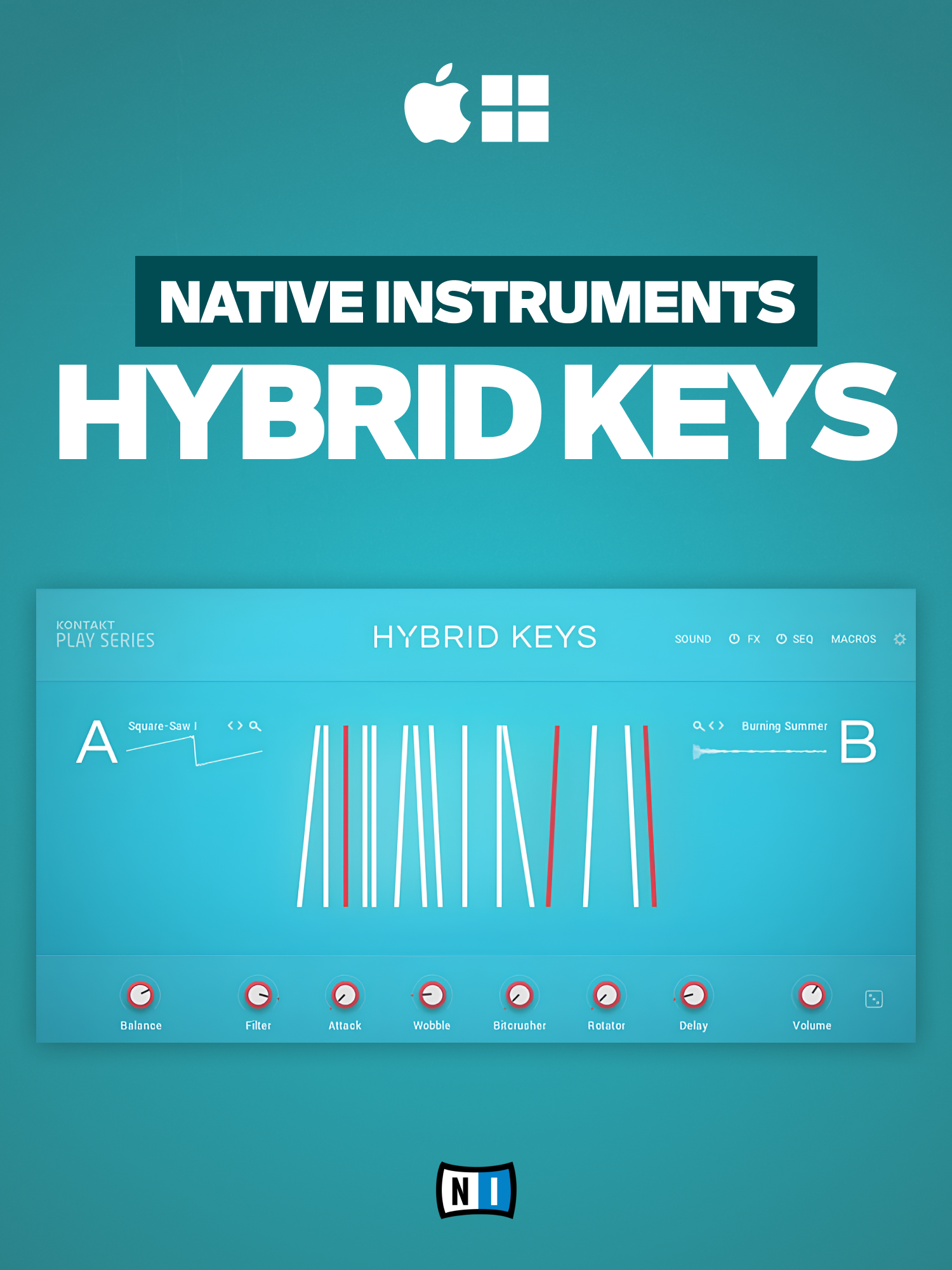 Native Instruments Hybrid Keys (лицензионный ключ активации) для macOS & Windows