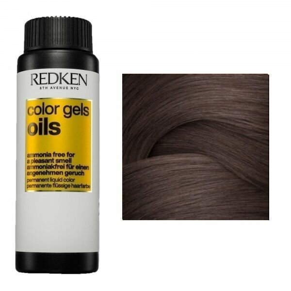 Redken Color Gels Oils - Жидкая стойкая краска для волос без аммиака 6ABn 60 мл
