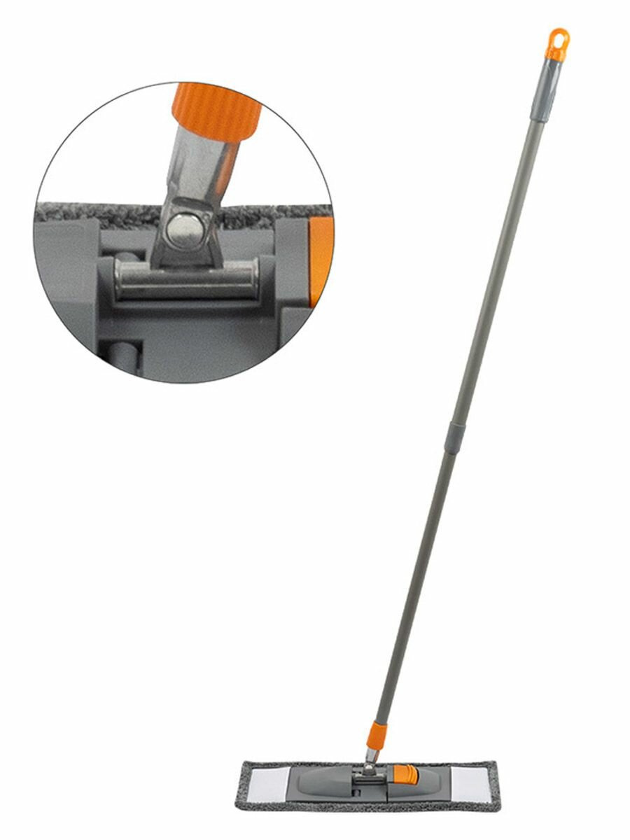 Швабра для пола Leonord Mop Blesk, 120 см, с насадкой их микрофибры, в коробке (310480)