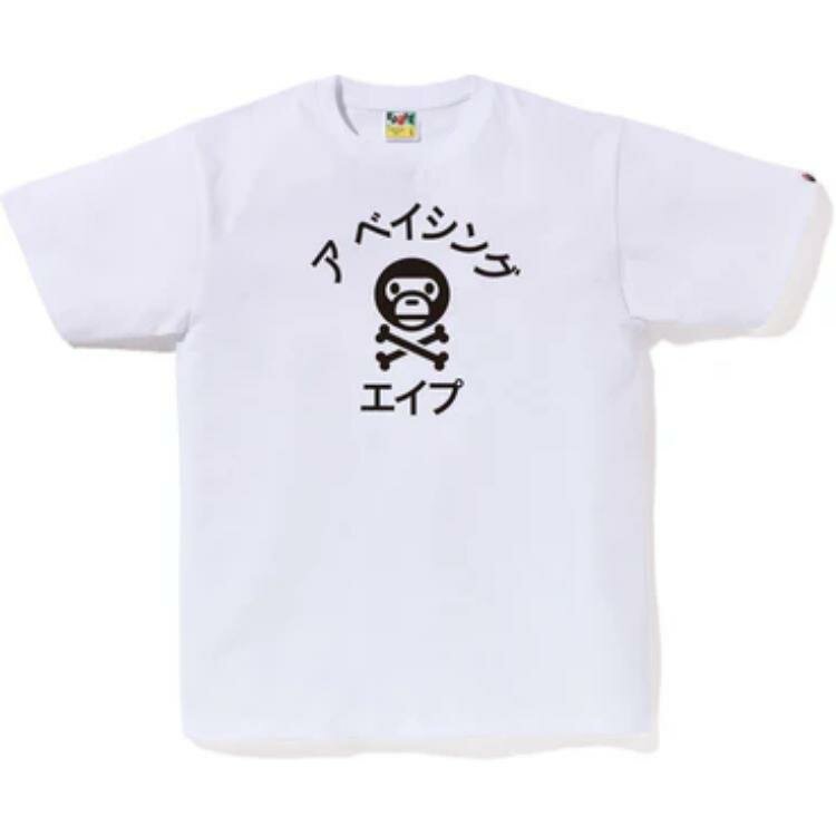 Футболка A BATHING APE Katakana Milo Crossbone