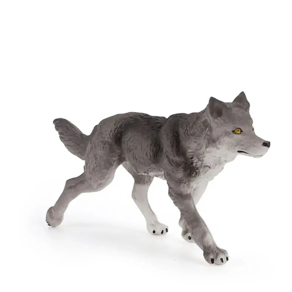 Фигурка волка серого цвета Gray Wolf-B