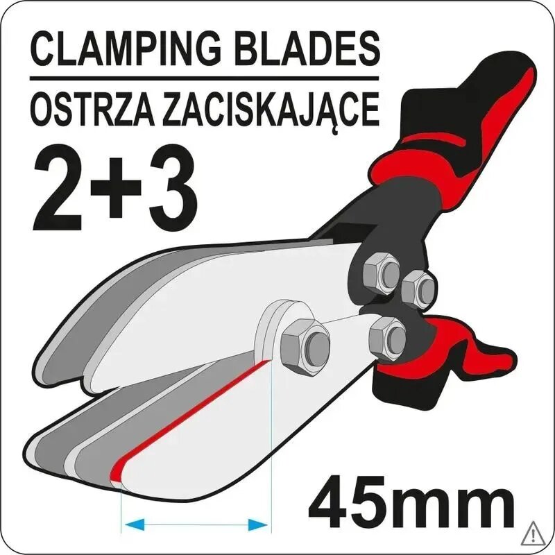 Клещи для работы с листовым металлом 45mm
