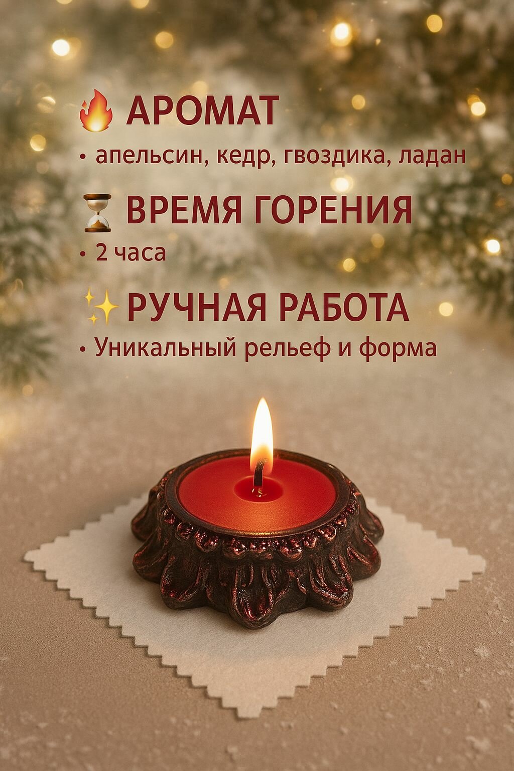 Аромасвеча "Кровь Дракона" — фото 1
