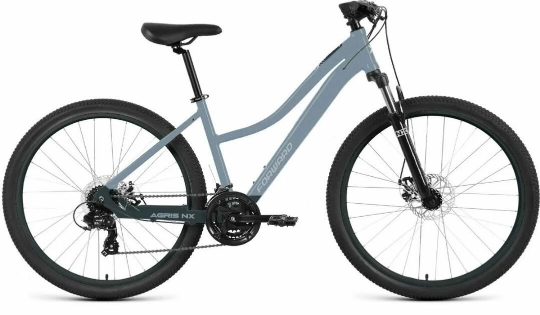 Велосипед 27,5 FORWARD AGRIS NX 27,5", рост 14,5", цвет серо-голубой/серый