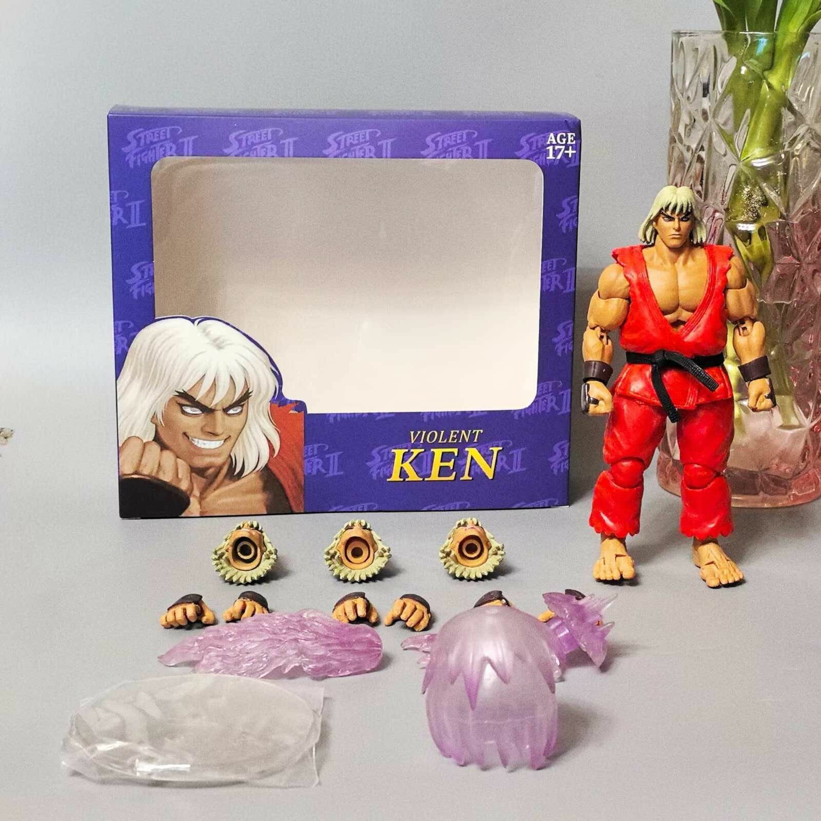 Подвижная экшен-фигурка Злой Кен Violent Ken Уличный боец Street Fighter, высота 20 см